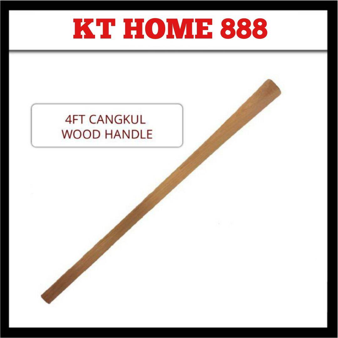 4ft Cangkul Wood Handle 4 Feet Batang Hulu Kayu Solid Cangkul Mata Tiga ...