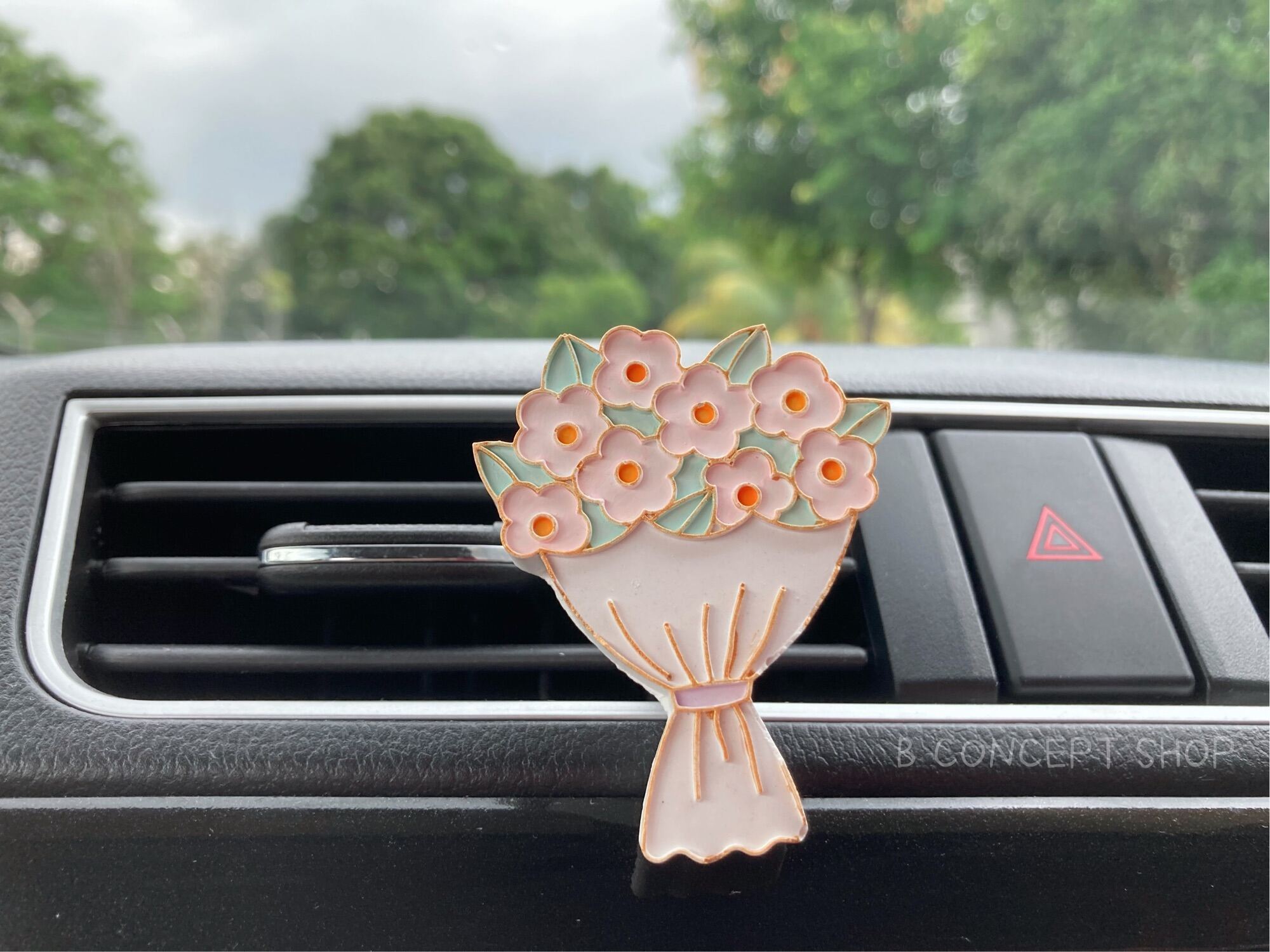 Flower Aroma Stone Car Vent Clip 花束汽车扩香 | Lazada