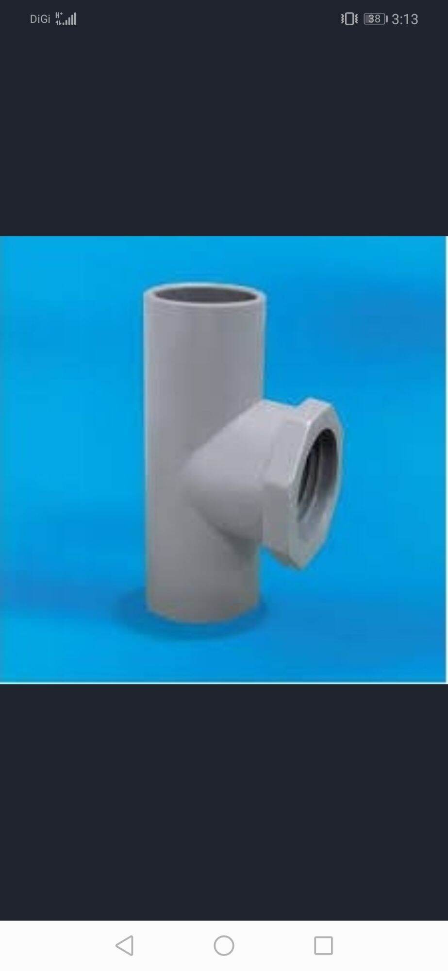 PVC PT Tee 1/2" (15mm) Fitting For Grey Pipe / Untuk Kelabu Paip | Lazada