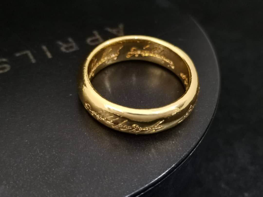 Stainless Steel Gold Plated 6mm Lord Of The Rings Men's Ring. | Lazada