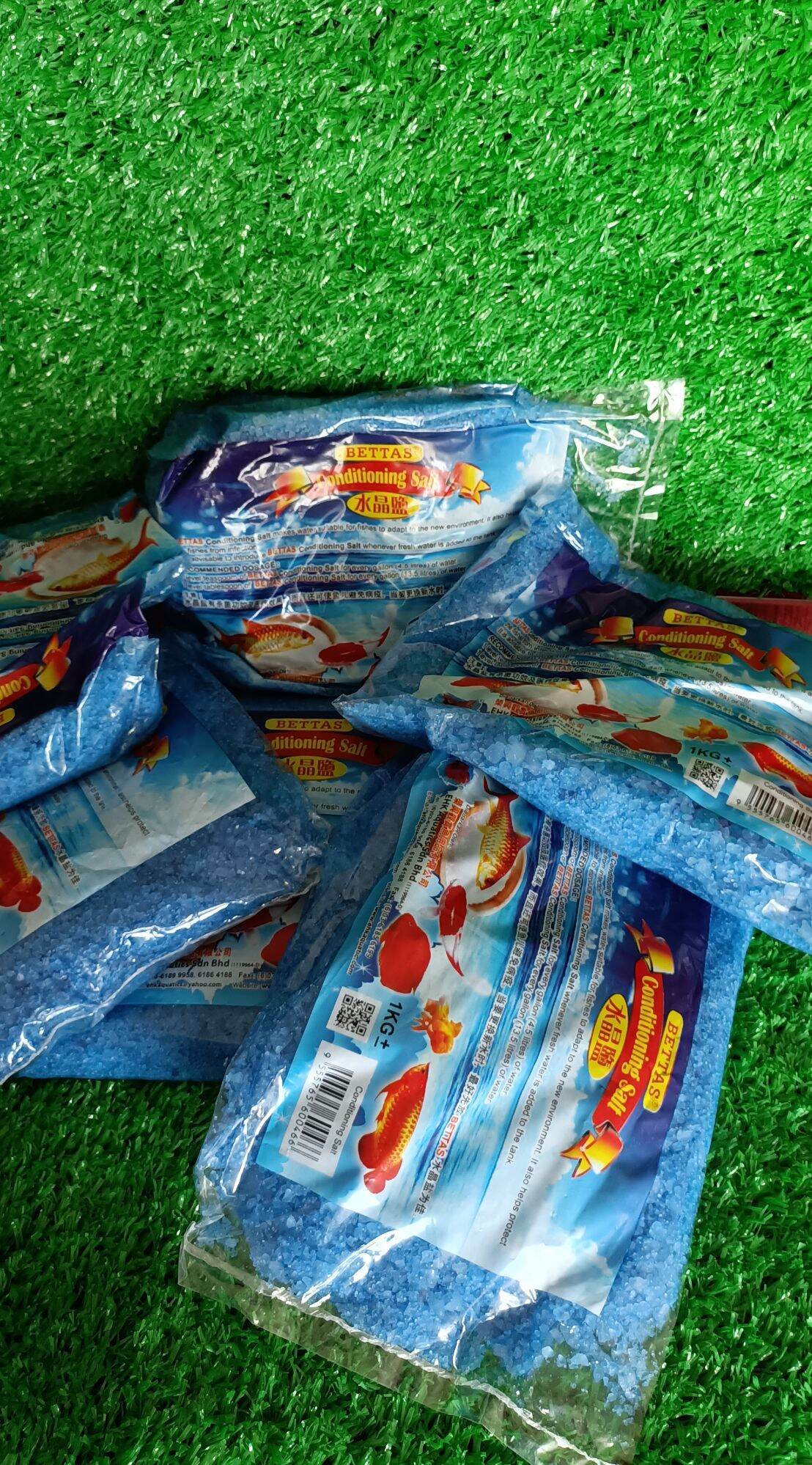 garam biru betta 1kg/blue salt aquarium betta 1kg | Lazada