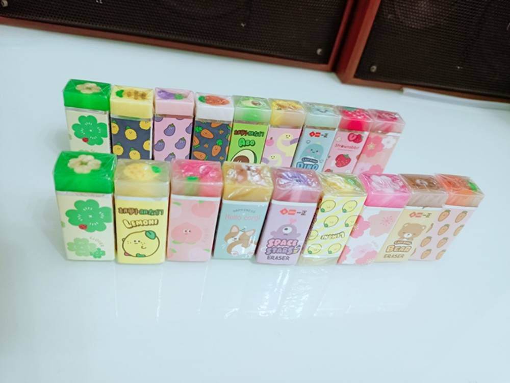 [Ready stock] Jelly Eraser Fruit Cherry Sandwich Eraser Special Cartoon ...
