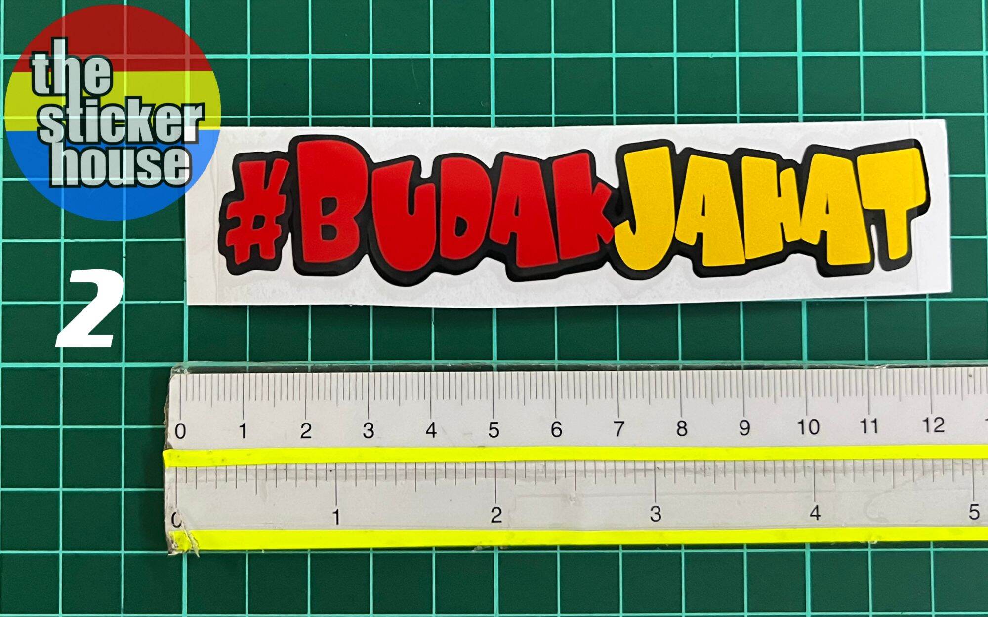 BUDAK JAHAT / #BUDAKJAHAT / AYAT PERKATAAN STICKER CUTTING OVERLAPPING ...