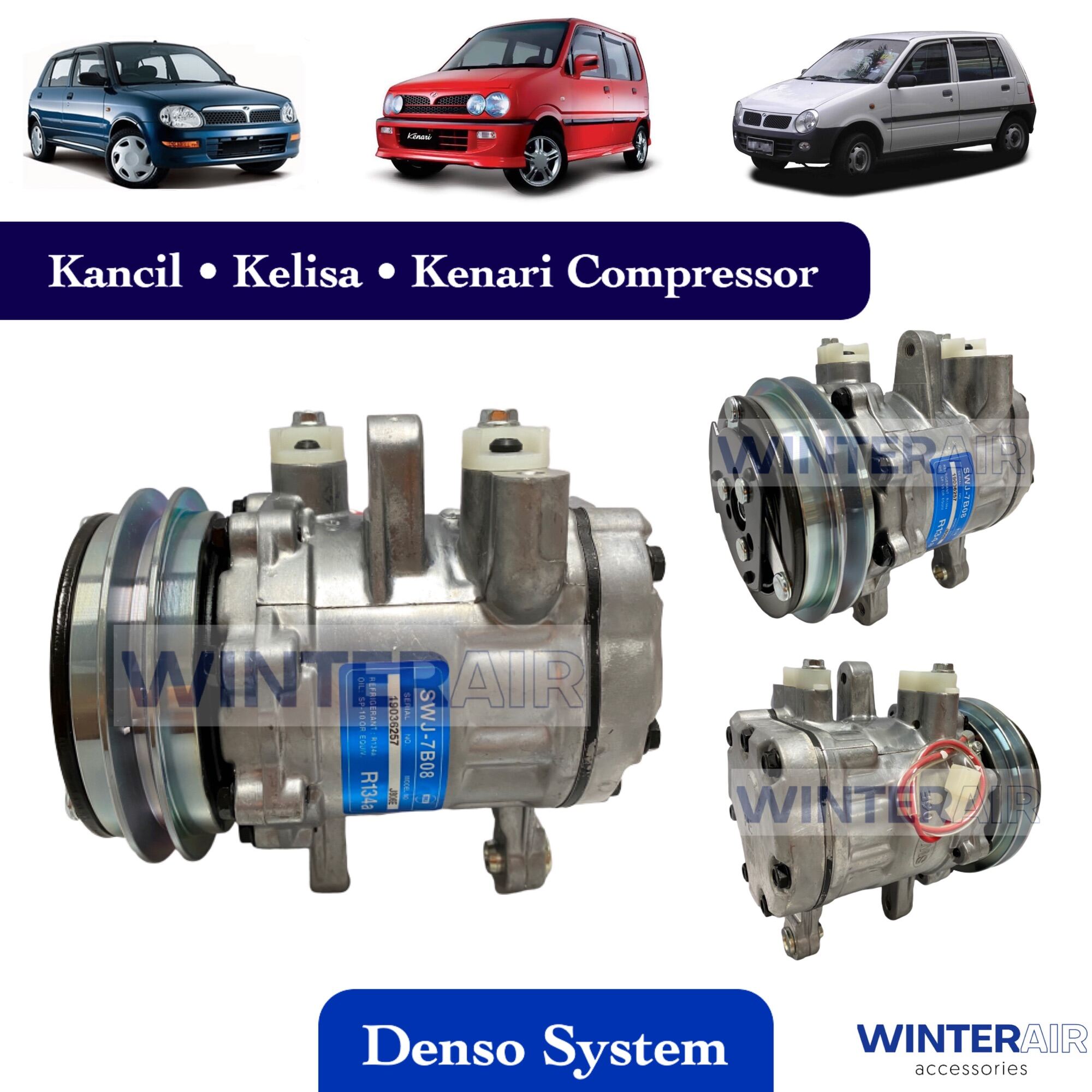 Perodua Kancil / Kenari / Kelisa / Myvi 1.0 • Air Cond Compressor ...