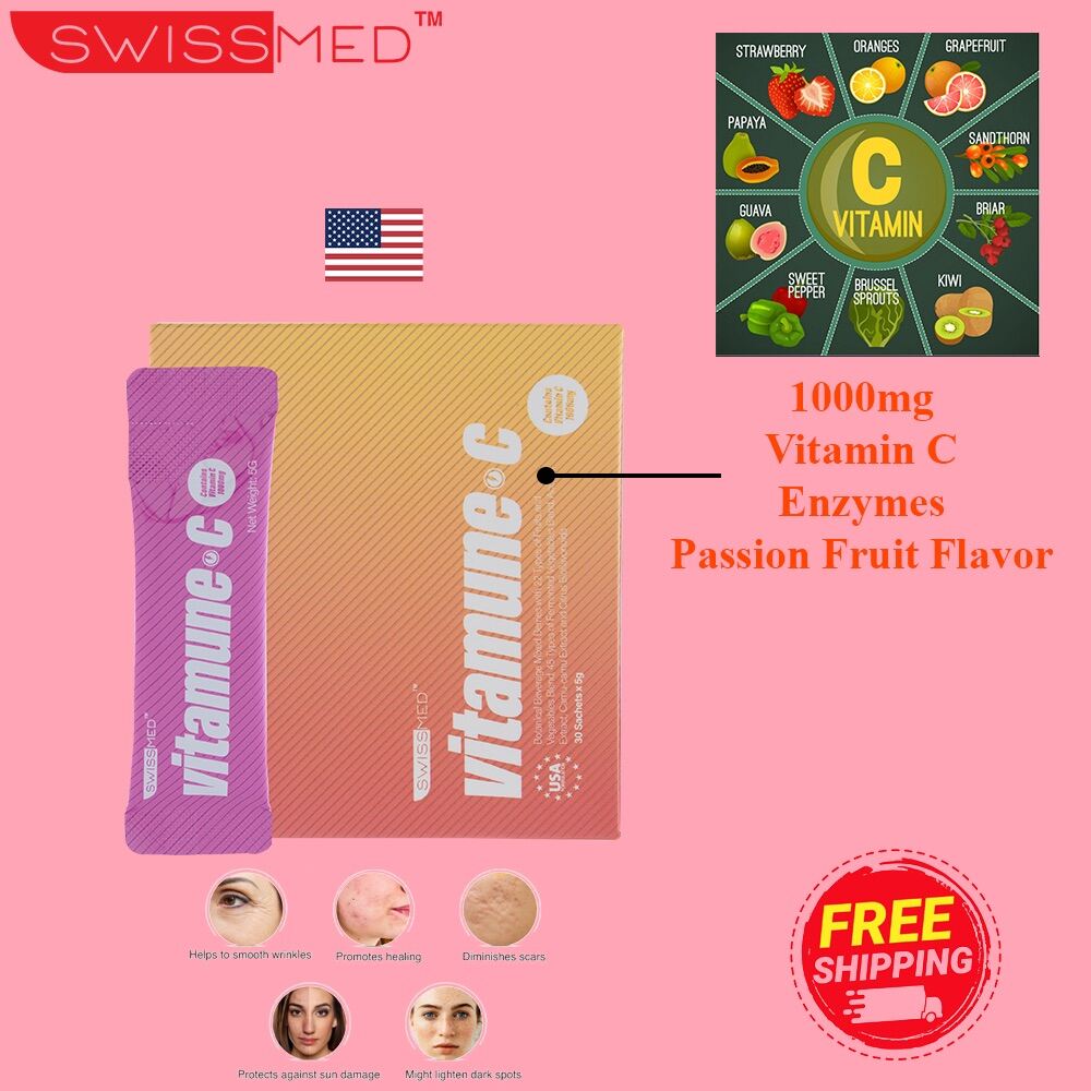 SWISSMED™ Vitamune-C 1000mg Vitamine C Sachets 30'S | Lazada