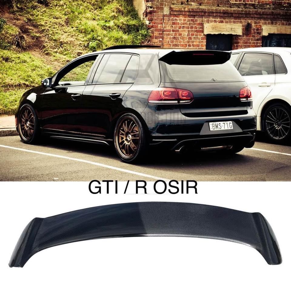 Volkswagen Golf mk6 OSIR Tsi gti rear roof top carbon fiber ducktail ...