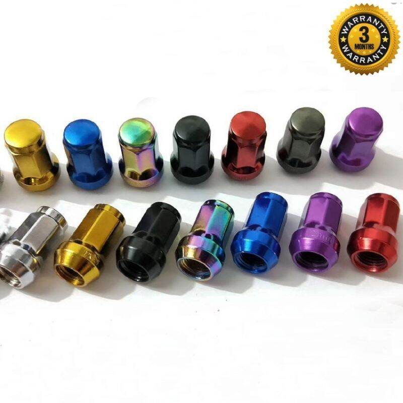 Heavy Duty Heptagon Sport Rim Nut, Wheel Nut M12xP1.5 tayar nut 7 gigi ...