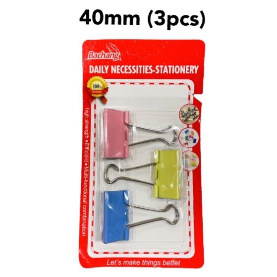 Paper Clip Binder Clip Foldback Clip Paper Clipper Clip Kertas Paku ...