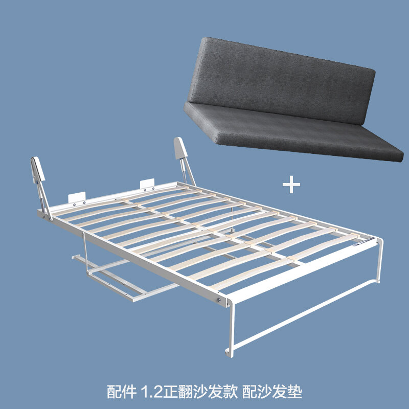 Front Flip Sofa Foldable Wall Bed Invisible Bed Flip Folding Bed Wall ...