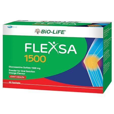 BiO-LiFE FLEXSA 1500MG GLUCOSAMINE SULFATE SACHET 30S | Lazada