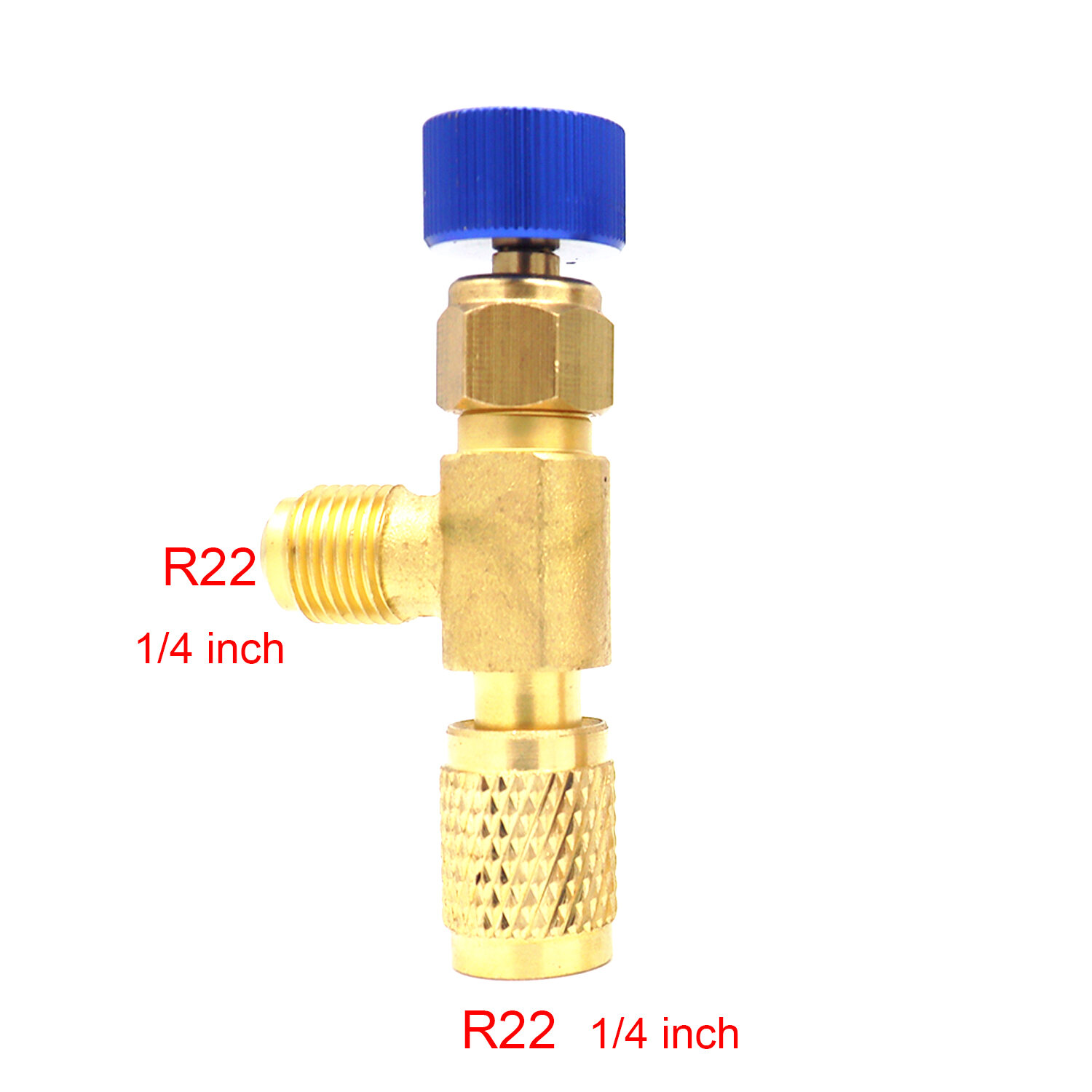 R410A R22 Refrigerant Charging Valve Liquid Safety Adapter Flow Control ...