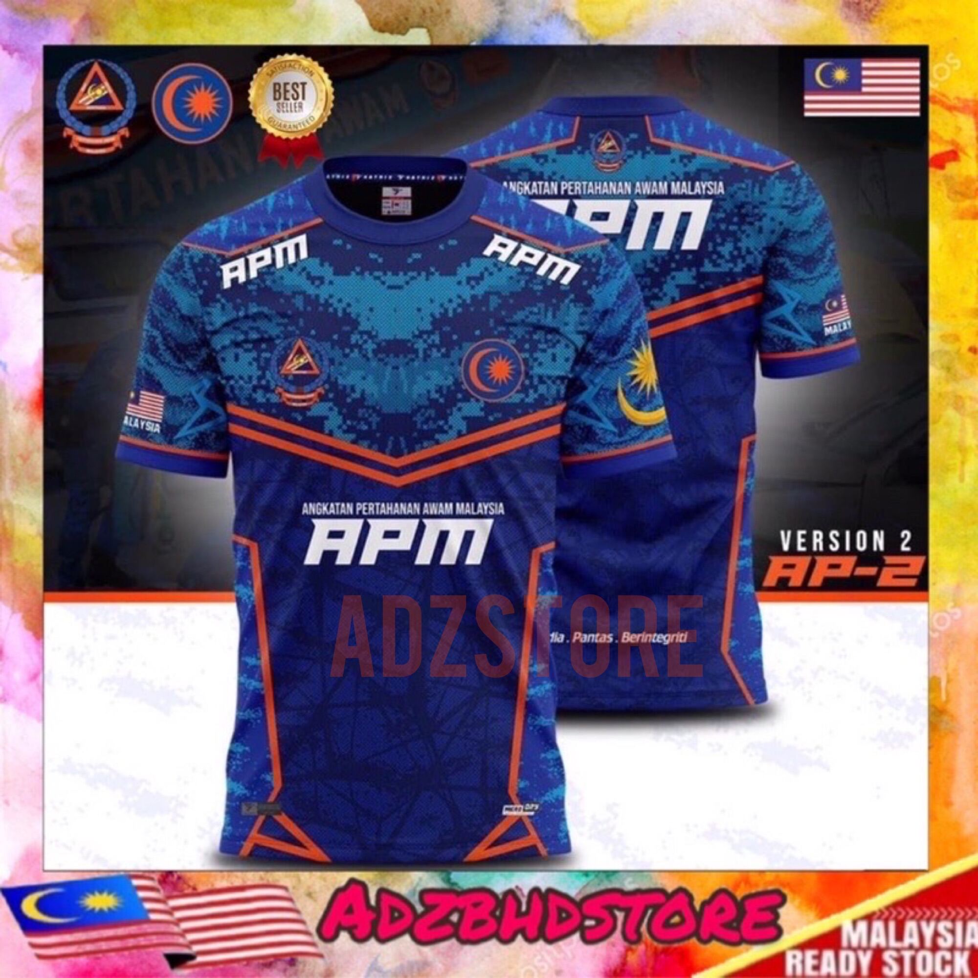 ‼️READYSTOCK‼️ Baju Angkatan Pertahanan Awam Malaysia Tshirt APM | Lazada
