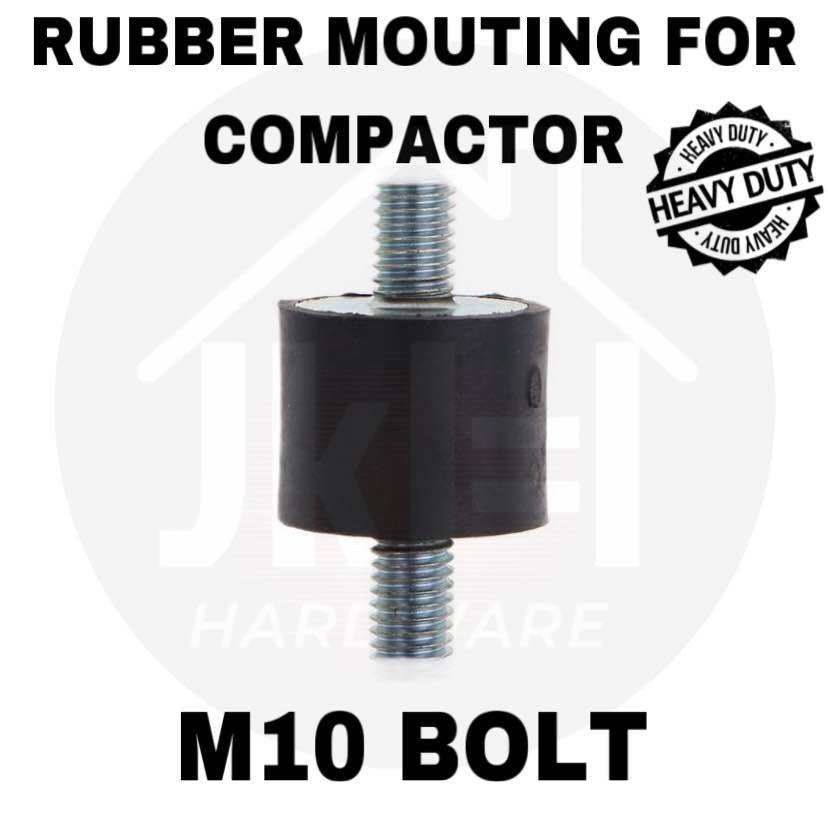 （HEAVY DUTY) RUBBER VIBRATION MOUNTING WITH 10MM BOLT FOR COMPACTOR ...