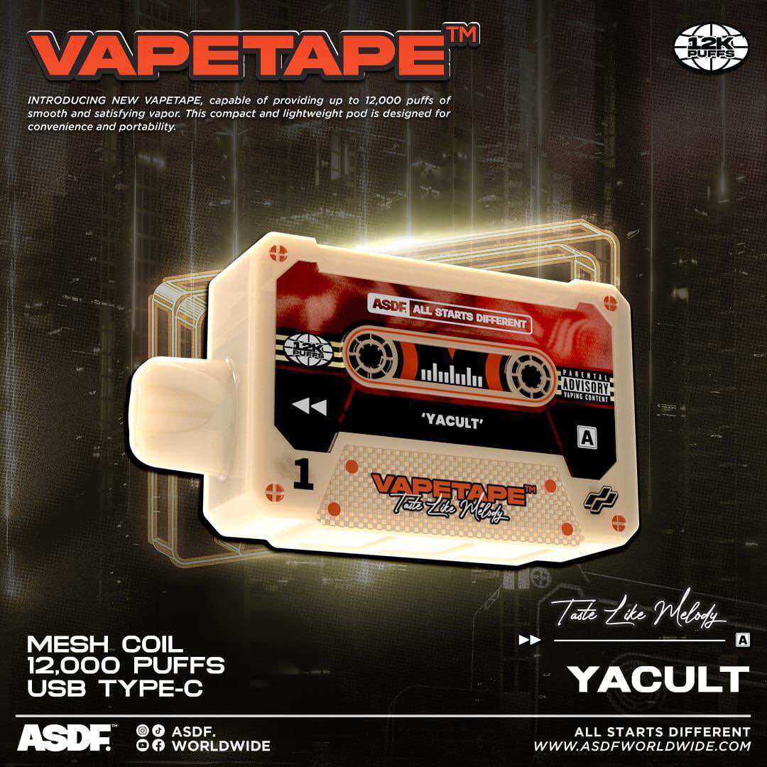ADSF VAPETAPE 12K PUFFS FAST SHIPPING DISPOSABLE FLAVOR BARU | Lazada
