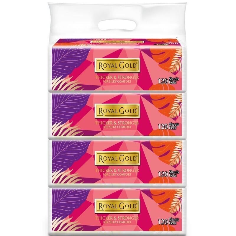 ROYAL GOLD Luxurious Soft Pack 4x120’s (3ply) | Lazada