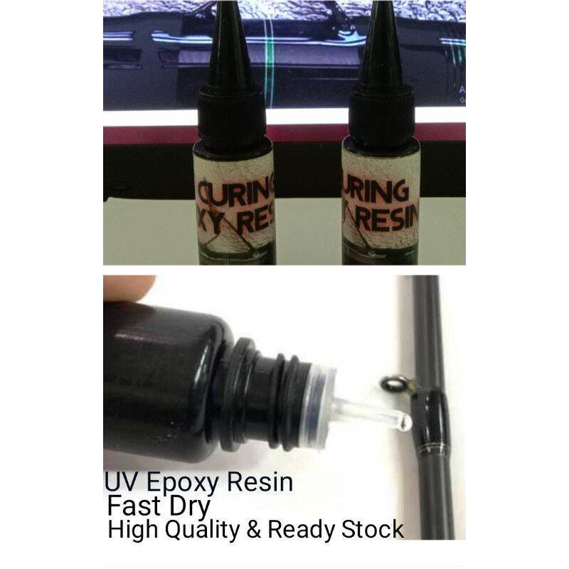 UV Fast Epoxy Resin Untuk Rod/Assist Jig 25/50/100ml | Lazada