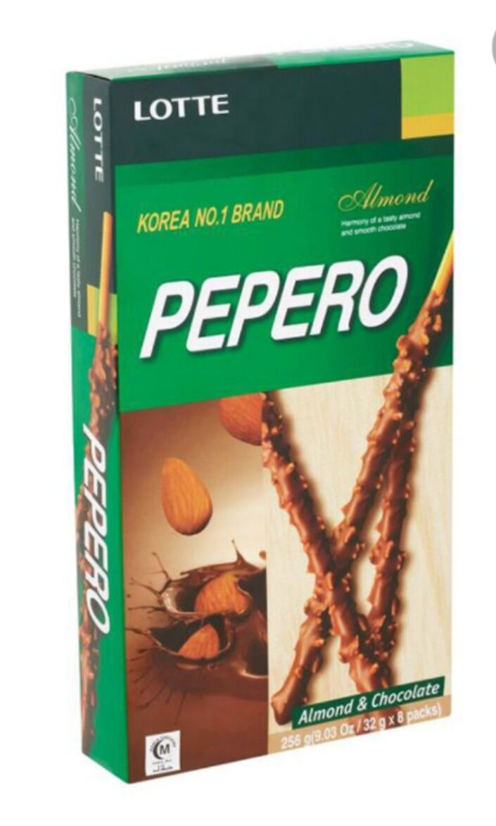 Coklat Lotte Pepero Almond 8 Pack Inside | Lazada