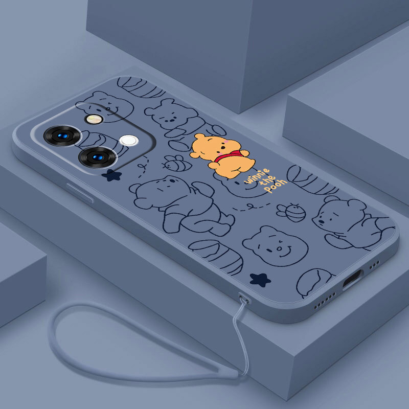 Redmi 15C Poco C85 Premium Silicon Case Cute Winnie The Pooh Case Soft ...