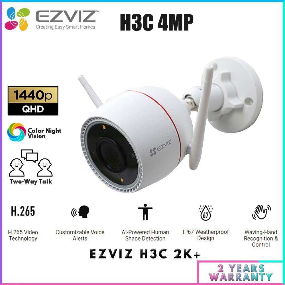 Ezviz H3c Color 2MP / H3c color 3MP/ H3c color 4MP Wireless Wi-Fi CCTV ...