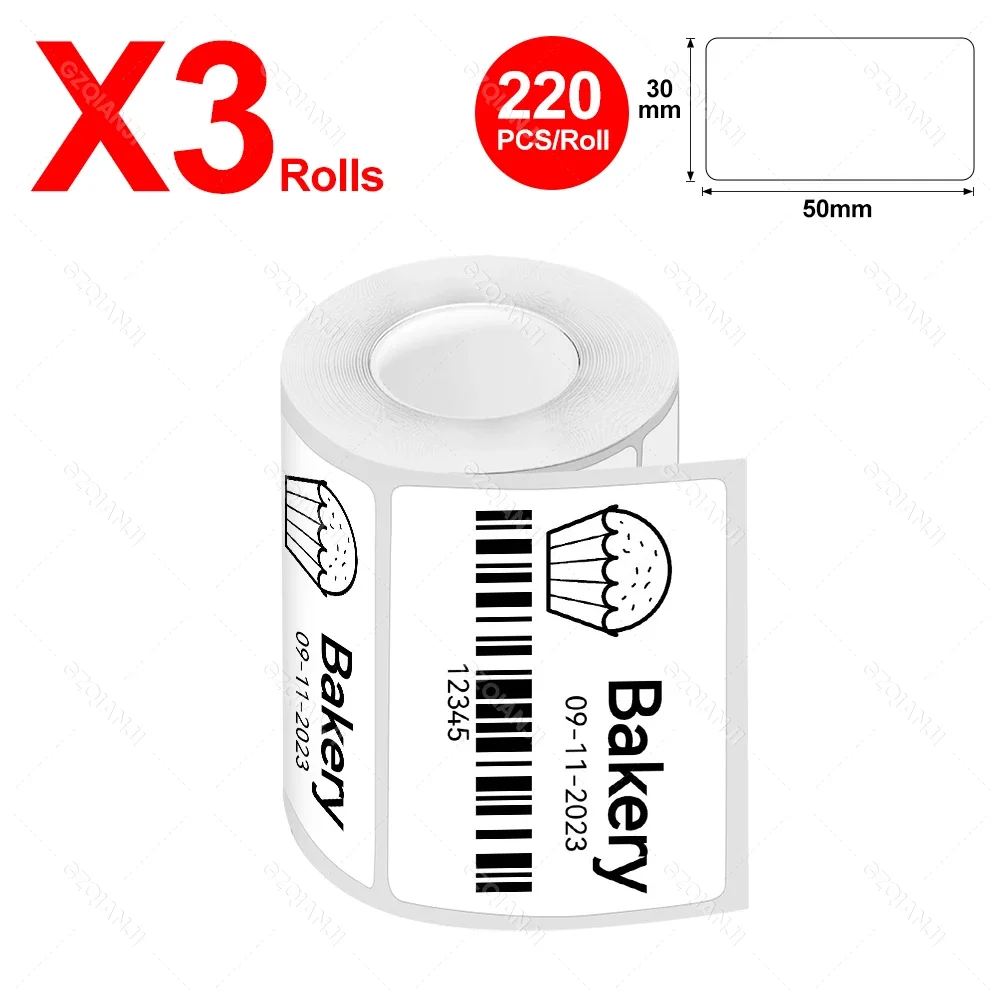 Marklife P50 Bluetooth Thermal Label Printer Barcode Sticker Paper ...