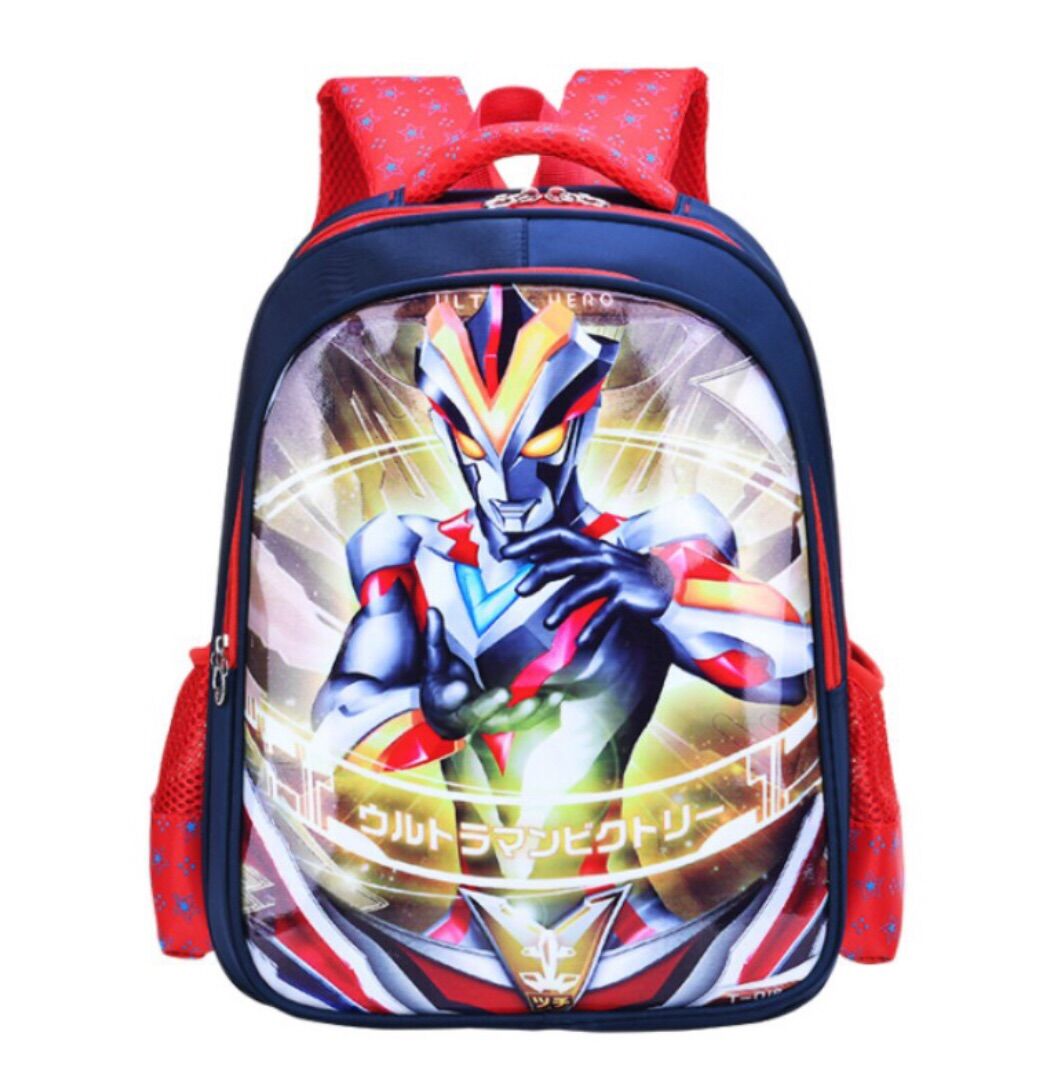 ULTRAMAN Kids Cartoon PU Backpack Bag Pack School Beg Sekolah ULTRAMAN ...