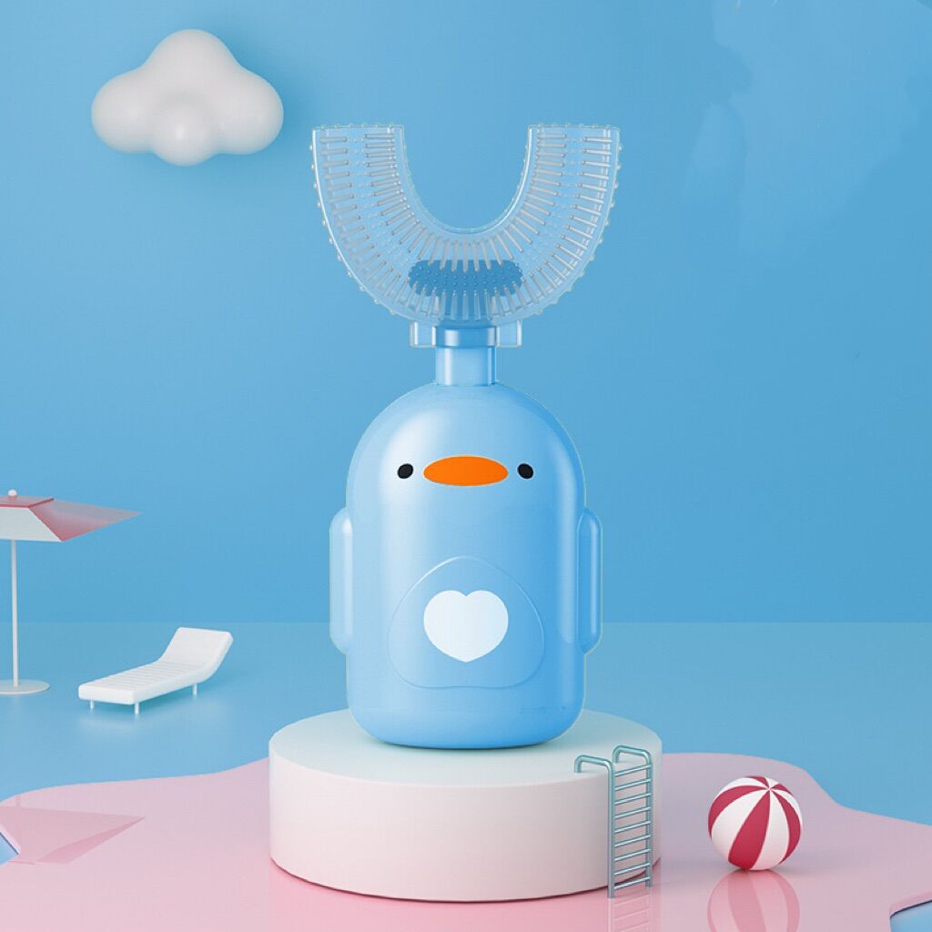 Manual Children U-Shaped Silicone Toothbrush Boxed Baby Oral Cleaning ...