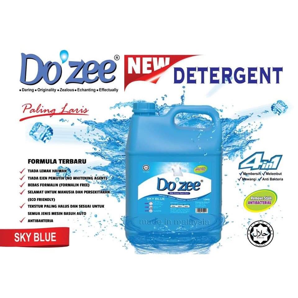 DOZEE sabun basuh baju laundry detergent 10 liter HALAL | Lazada