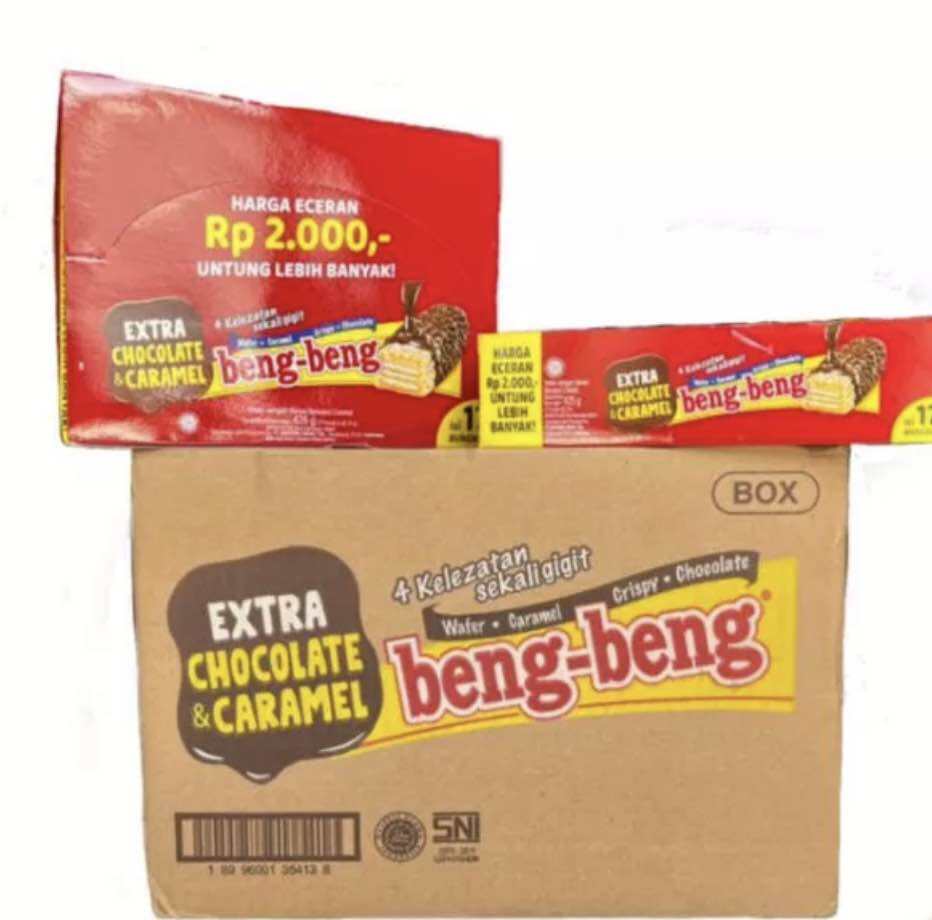 BENG BENG CHOCOLATE WAFER (1 CARTON =8 box X 17pcs) | Lazada