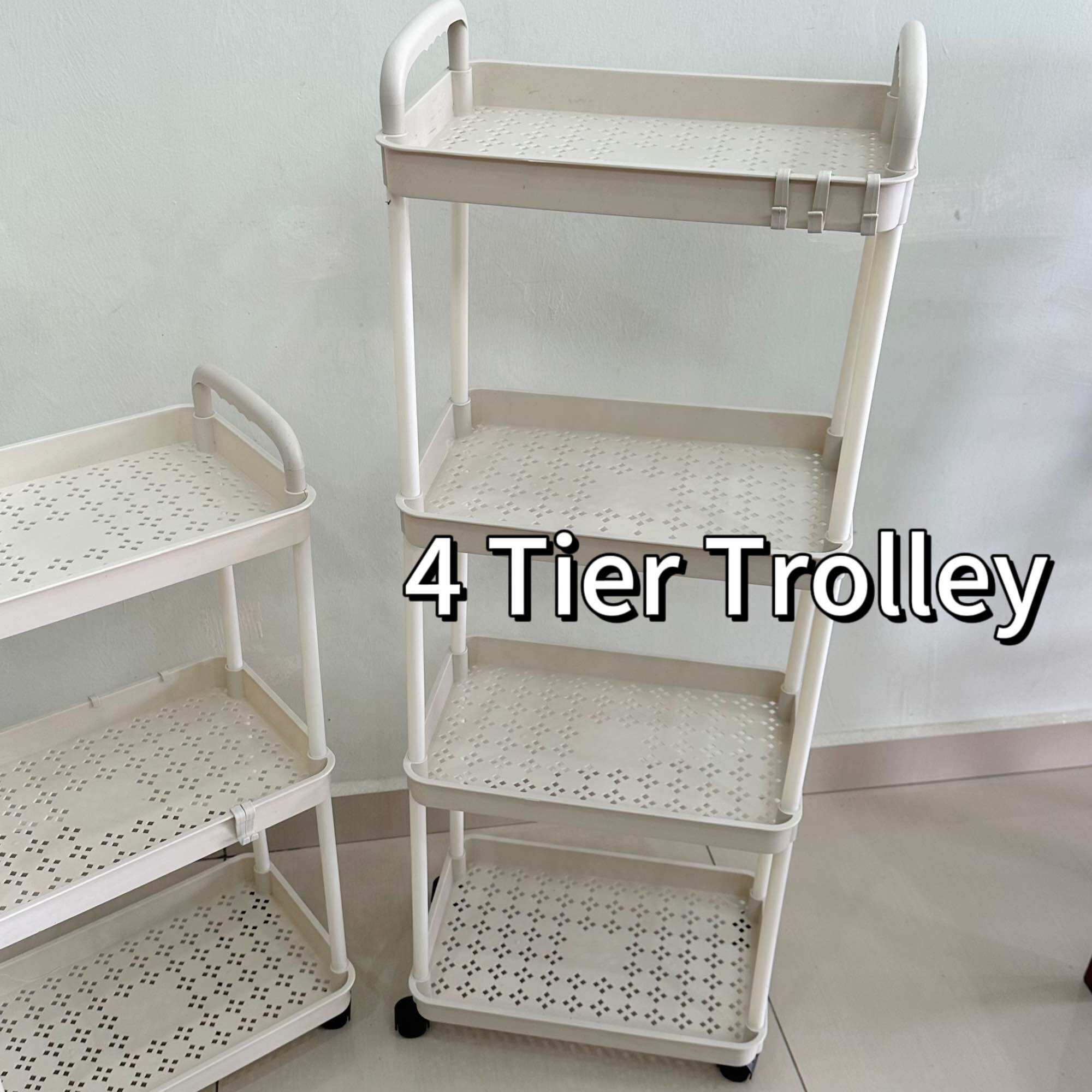 Trolley Rack with wheel | Kitchen Trolley | Troli Barang Kecil | Ready ...