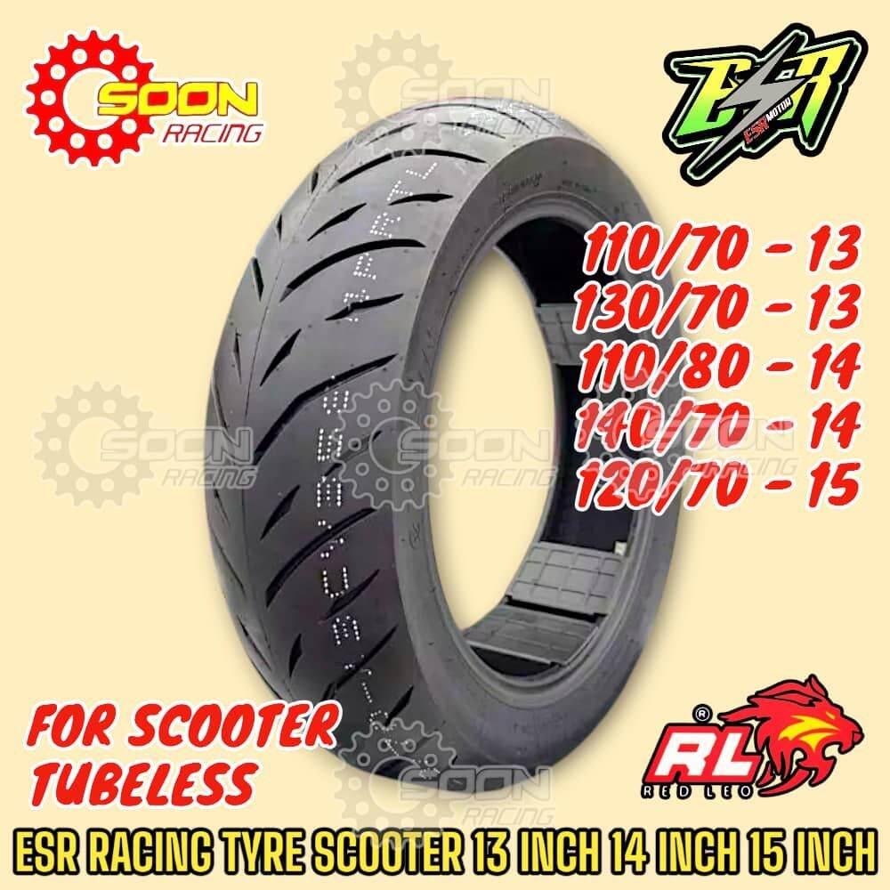 ESR RACING TYRE SCOOTER RED LEO 13 INCH 14 INCH 15 INCH YAMAHA NVX NMAX ...