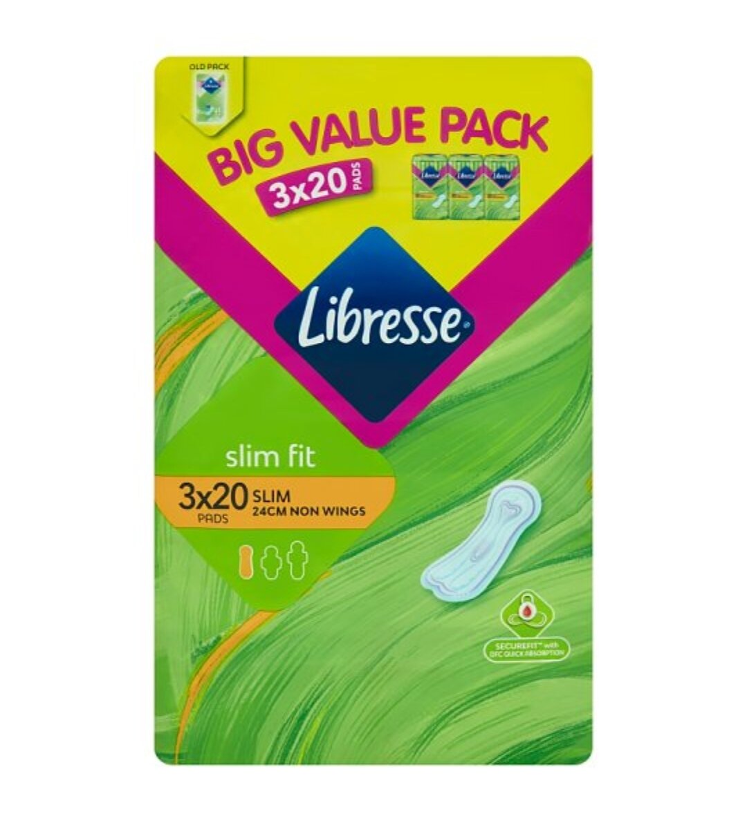 Libresse Slim Non Wings 24cm 3 Packs x 20 Pads | Lazada