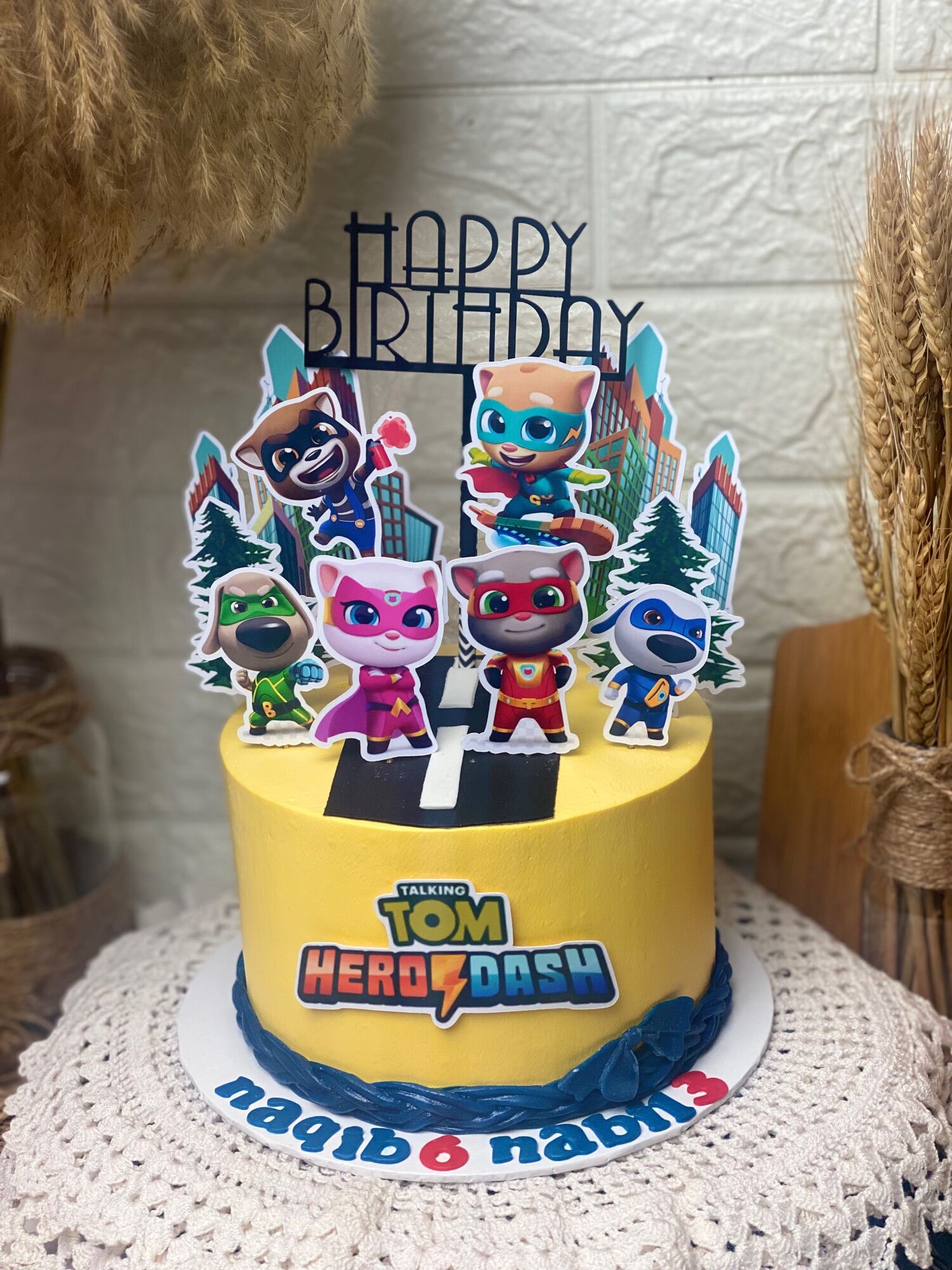 Talking Tom Hero Dash Topper Cake | Lazada