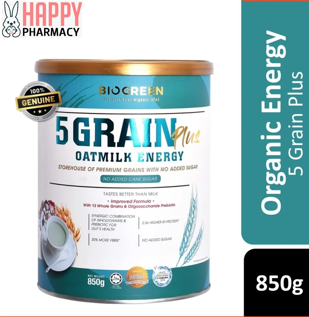 BIOGREEN 5 GRAIN OATMEAL ENERGY (850G) 5 GRAIN PLUS OATMEAL ENERGY DRINK | Lazada