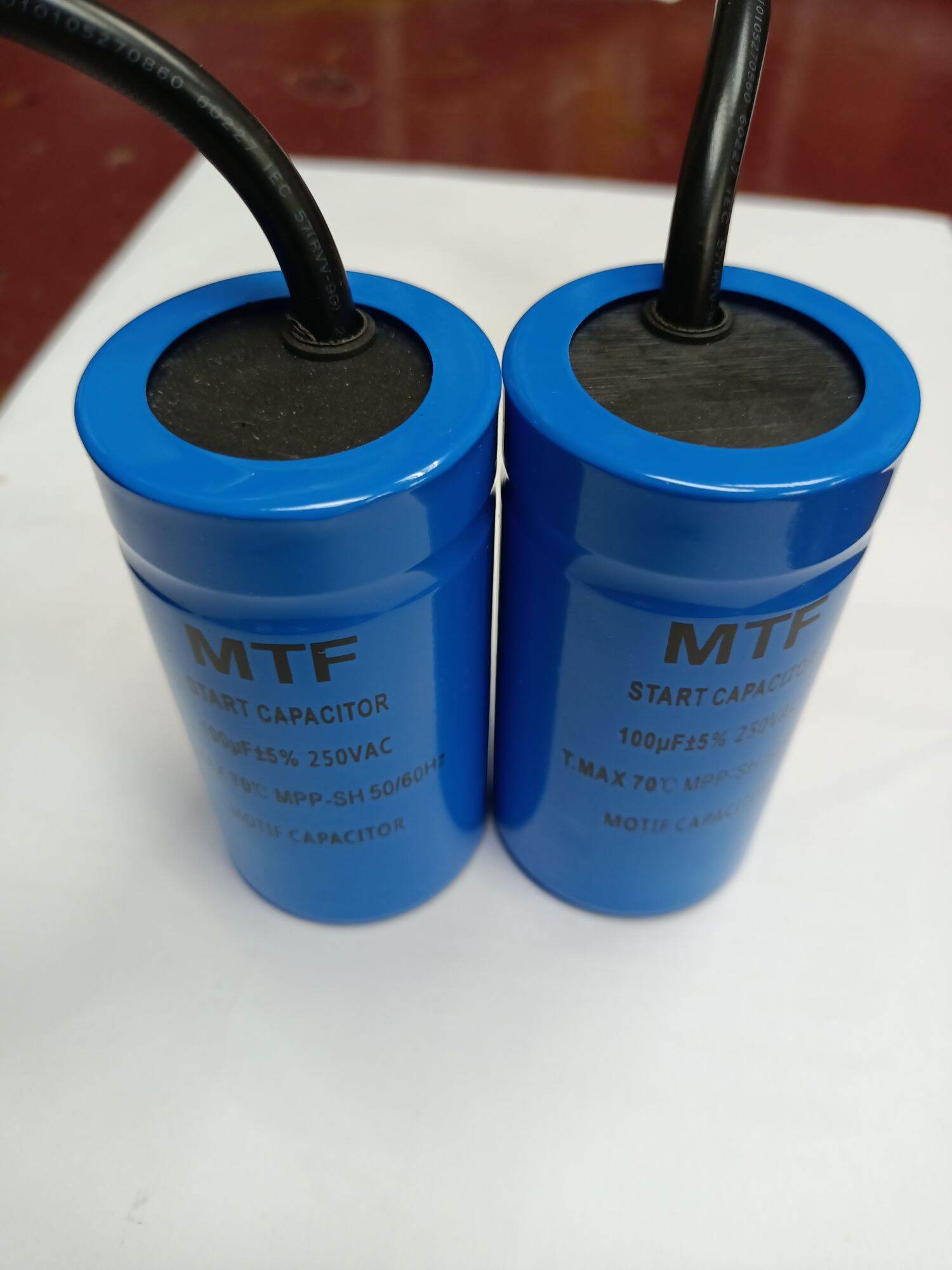 MTF Starting Capacitor 250Vac 100UF With Cable(42X80MM) | Lazada