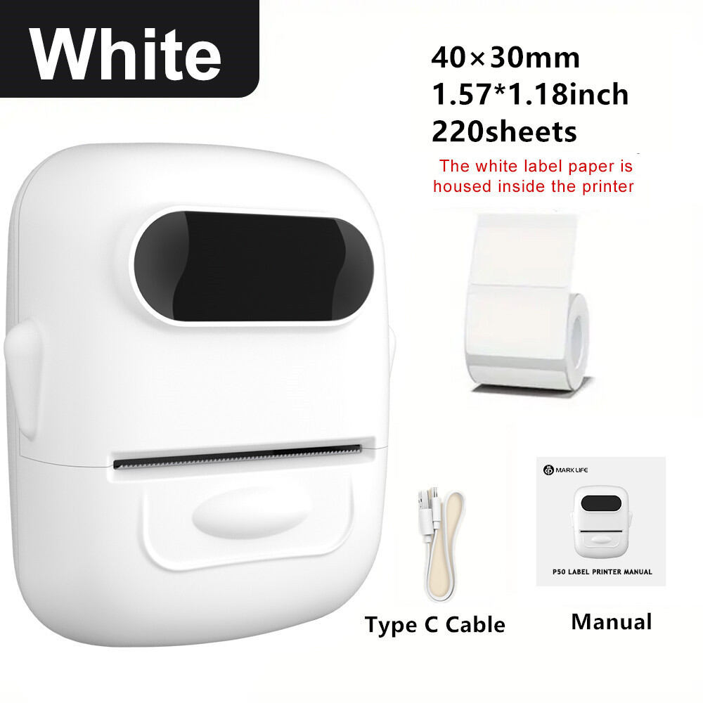 Wireless Label Printer P50 Inkless Bluetooth Thermal Label Maker ...