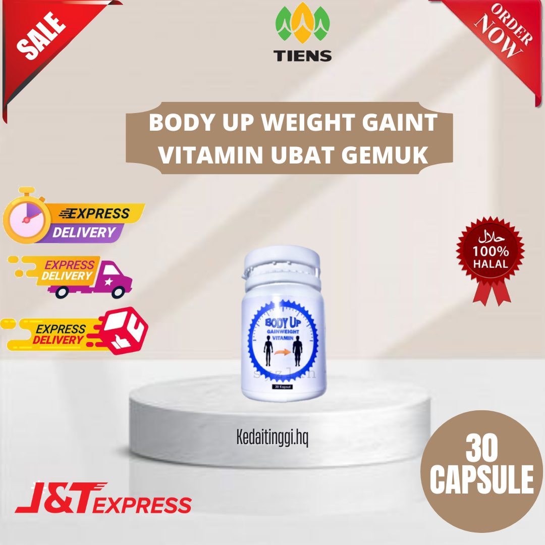 BODY UP WEIGHT GAINT || PENAMBAH BERAT BADAN 30 CAPSULE SUPPLEMENT ...