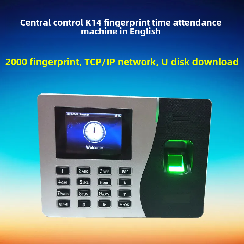 Zkteco K14 Biometric Fingerprint Time Recorder English Version ... Zkteco K14 Biometric Fingerprint Time Recorder English Version ...