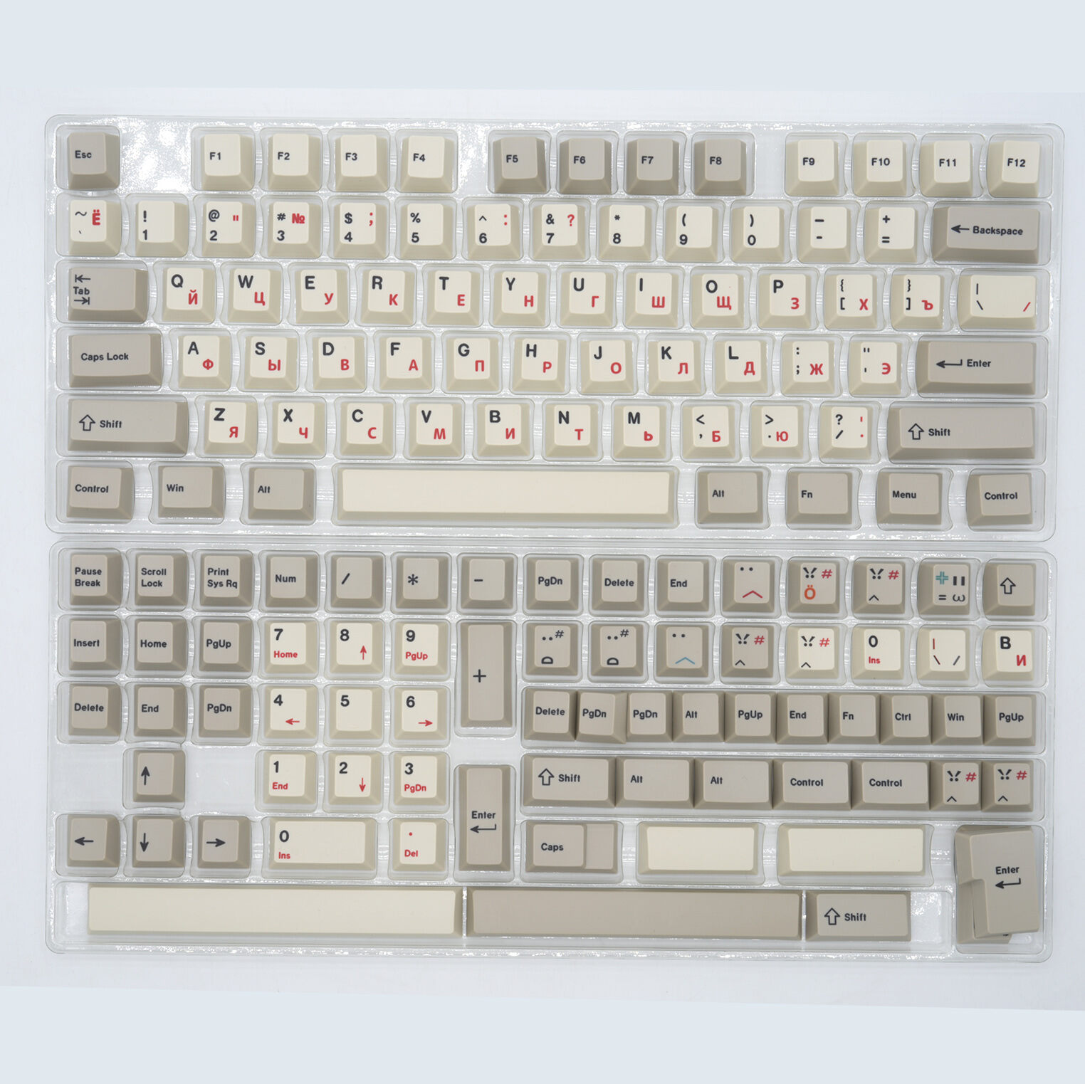 Height PBT Heat Sublimation Mechanical Keyboard Keycaps 134 Keys ...