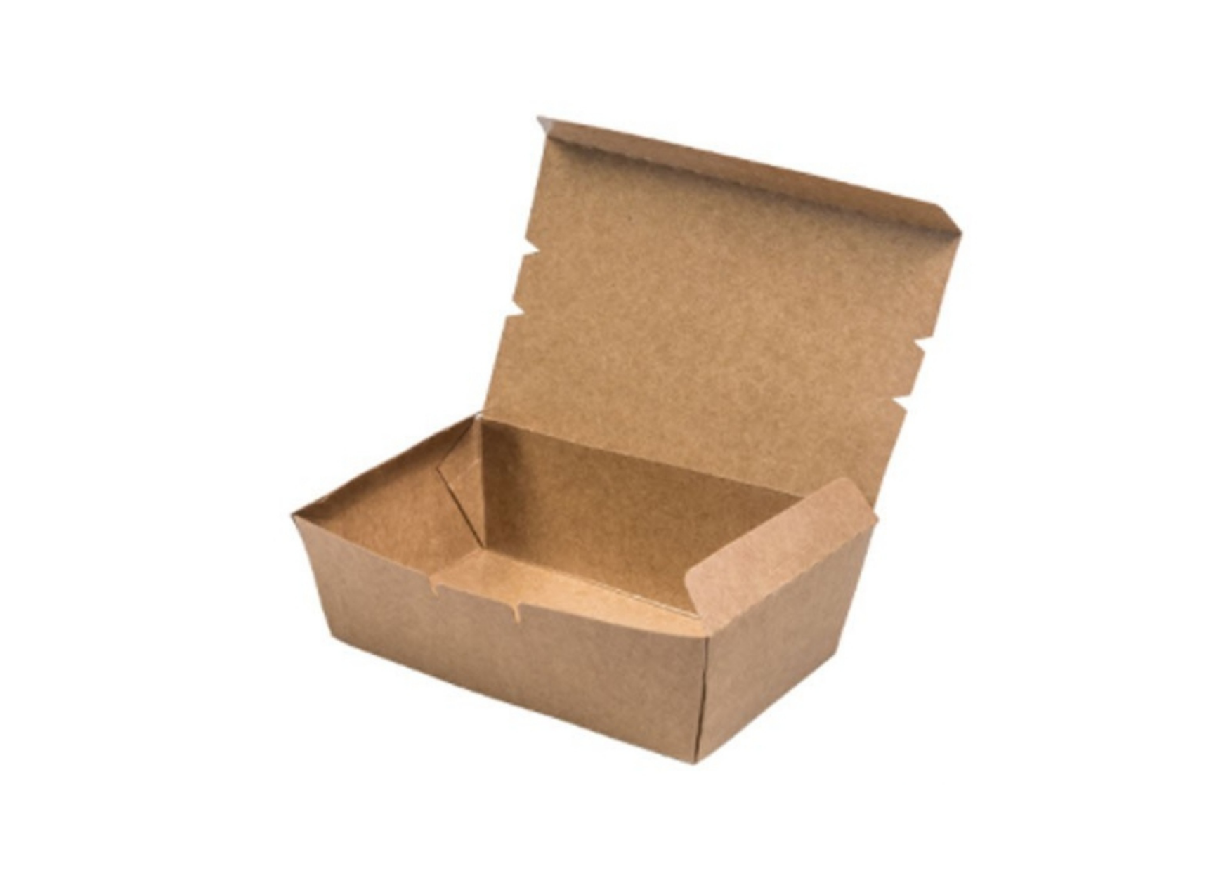 Disposable Paper Lunch Box (L) 50 pcs / Take Away Food Packaging Paper ...