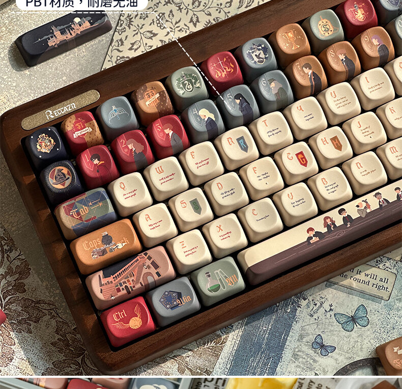 Original Harry Potter Owl Letter Mechanical Keyboard Keycaps Heat ...