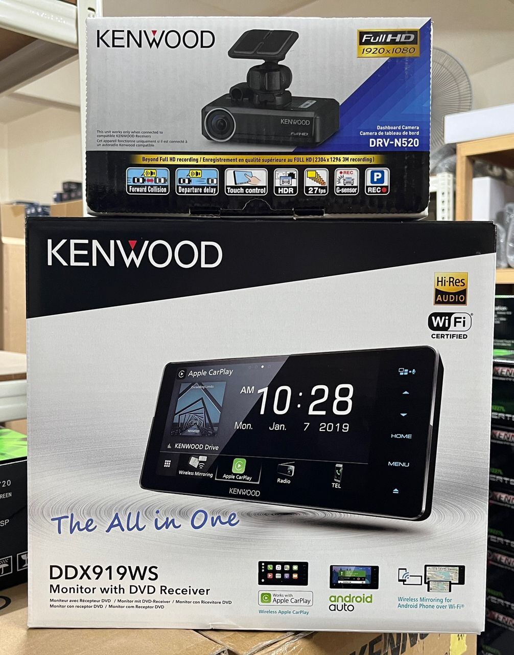 KENWOOD DDX919WS AV Receiver with 6.8 HD Display FREE KENWOOD DRV-N520 Dash Camera with ...