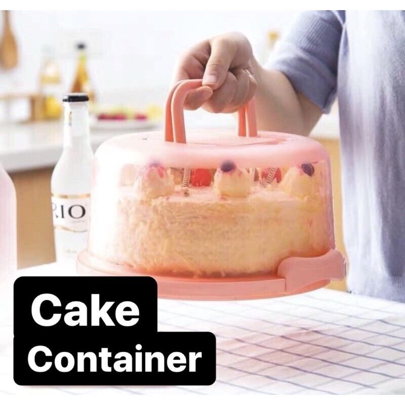 Cake Container Box Cake Box Cake Tupperware Bread Tupperware Portable ...