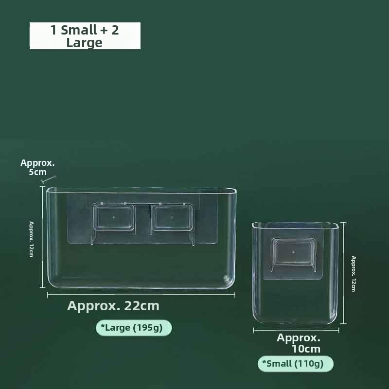 Transparent PS Wall-mounted Storage Box for Living Room and Bedside ...
