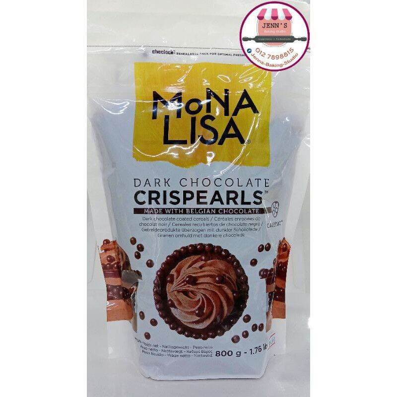 Callebaut Mona Lisa Crispearls Dark Chocolate White Chocolate Salted ...