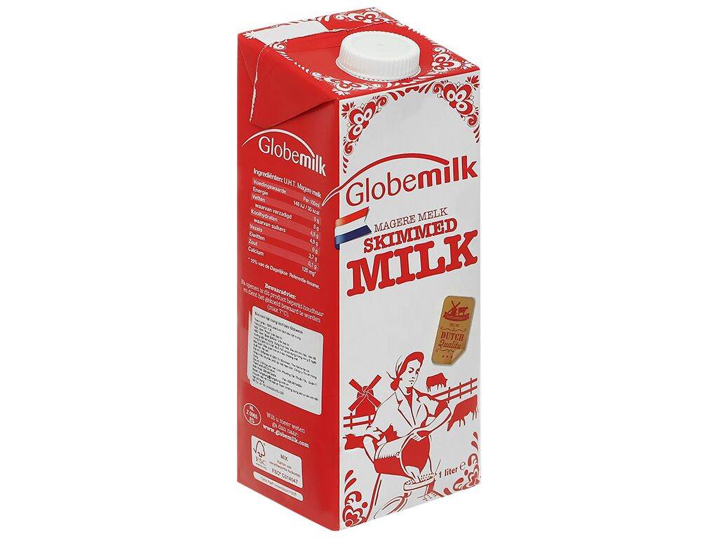 Globemilk UHT Fresh Whole Milk (Netherlands Volle Melk) 1Liter Halal ...