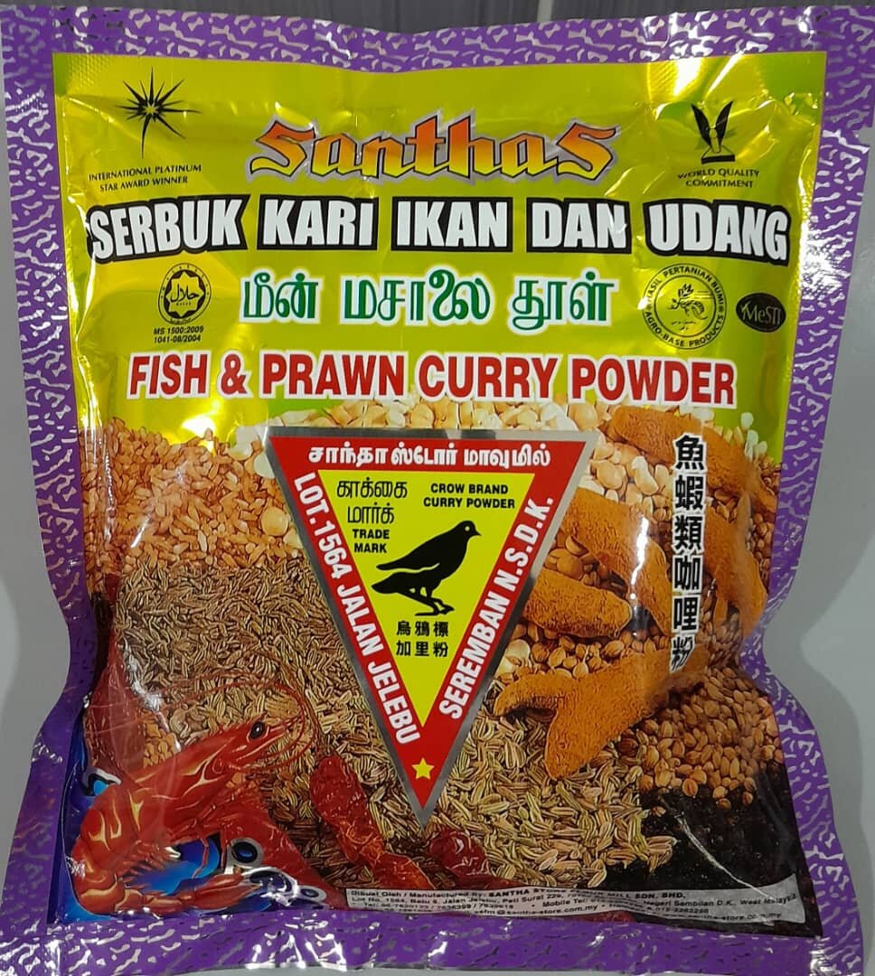 Santha's Fish & Prawn Curry Powder / Santha's Serbuk Kari Ikan & Udang ...