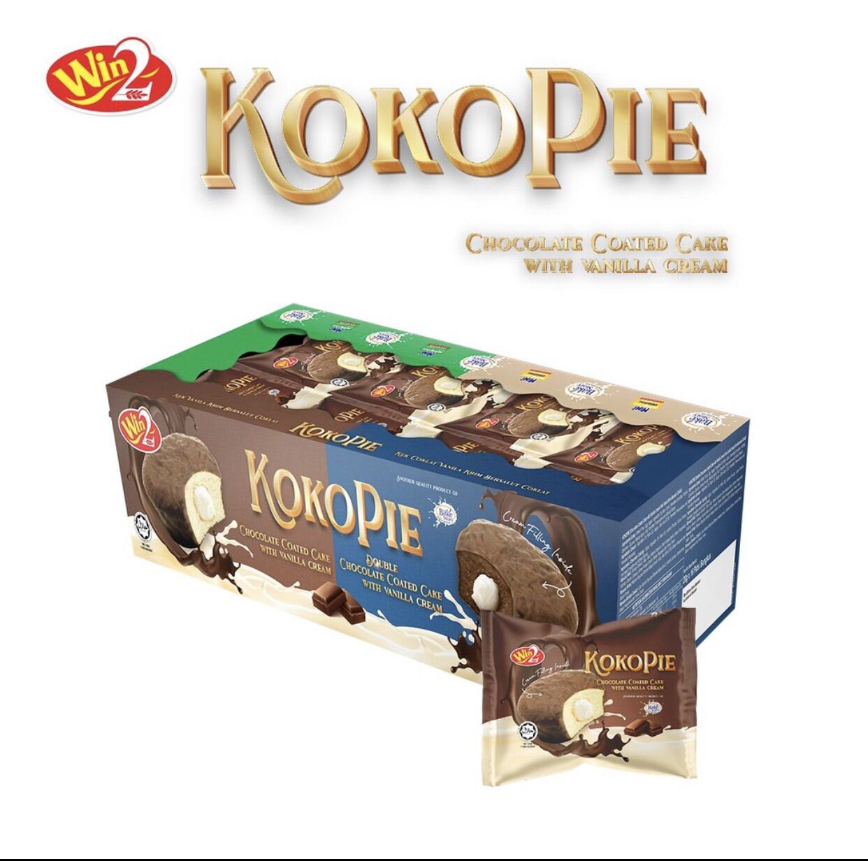 Win2 - KOKOPIE CHOC WITH VANILLA CREAM 20G X 16 PKTS / Win2 - KOKOPIE ...