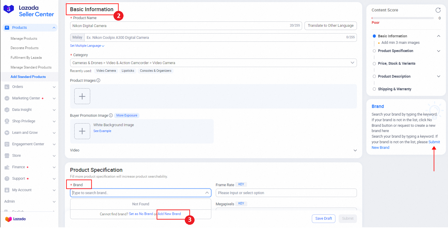 Support Center | Listing Products | Lazada MY| Lazada Seller Center