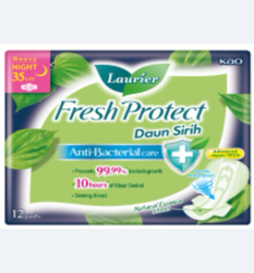 LAURIER Fresh Protect Nightsafe Duan Sirih 35cm [12's] | Lazada