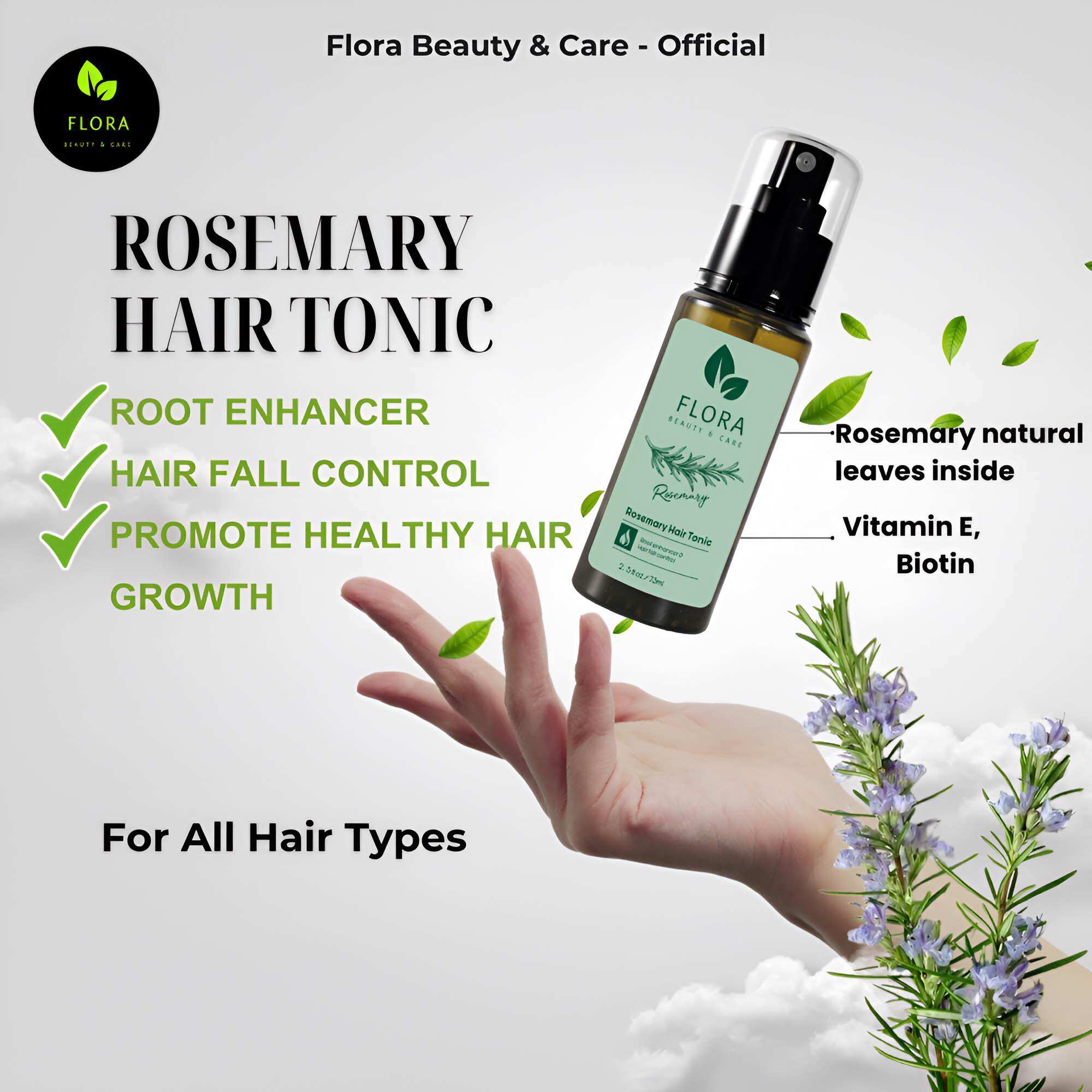 Flora Rosemary Hair Tonic for Hair growth and damage repair | Lazada